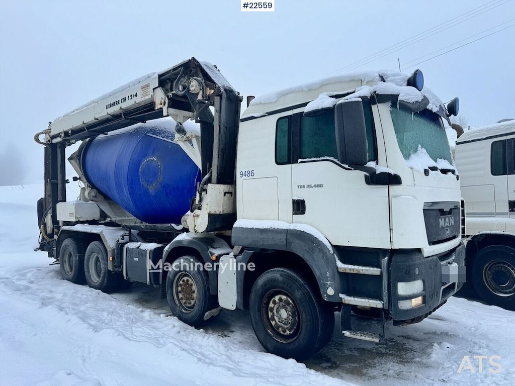 MAN TGS 35.480 8x4 Båndbil – Liebherr påbygg! SE VIDEO kamion s mešalicom za beton