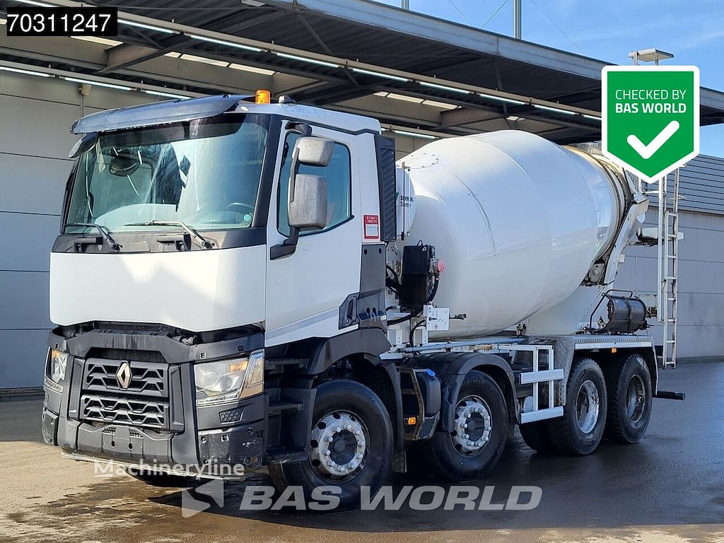 Renault C 430 8X4 9m3 Stetter Mixer Steel suspension Automatic Euro 6 kamion s mešalicom za beton