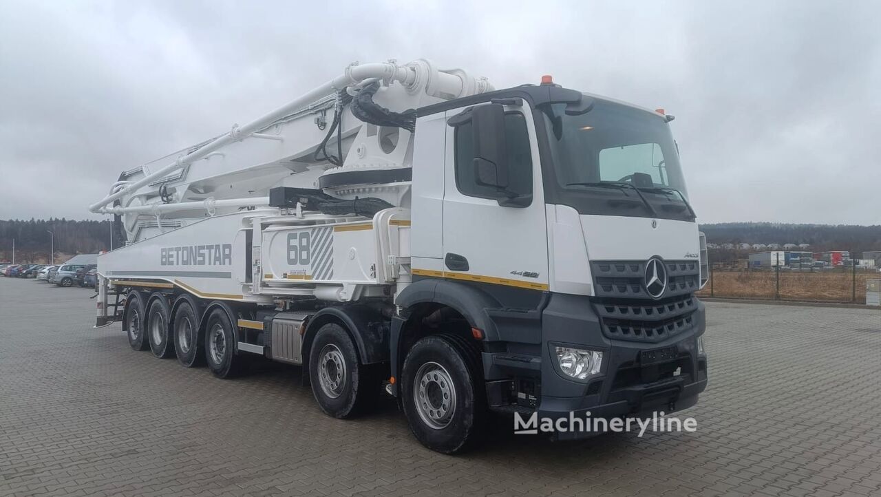 Nova Betonstar H68.20-6RZ na šasiji Mercedes-Benz AROCS 4458 pumpa za beton