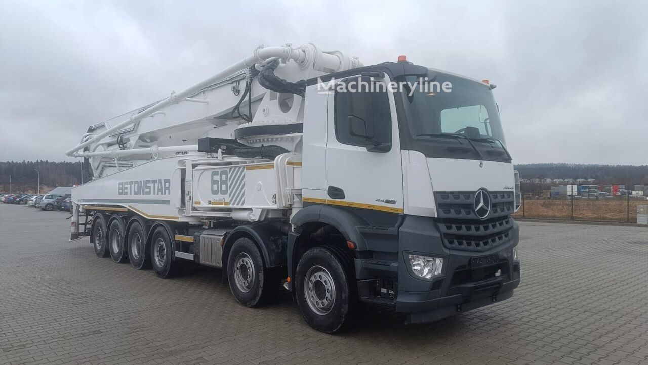 Nova Betonstar H68.20-6RZ na šasiji Mercedes-Benz AROCS 4458 pumpa za beton