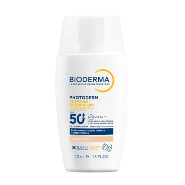 BIODERMA PHOTODERM XDEFENSE ULTRA FLUID TONIRAN (NIJANSA 01) SPF 50+ 40ml – KOMPLETNA ZAŠTITA I UJEDNAČEN TEN