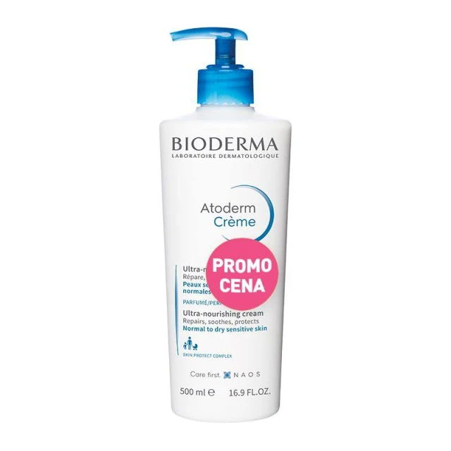 BIODERMA PROMO ATODERM ULTRA-NÉURISSANT KREMA 500ml (-40%) – INTENZIVNA NEGA ZA SUVU I OSETLJIVU KOŽU