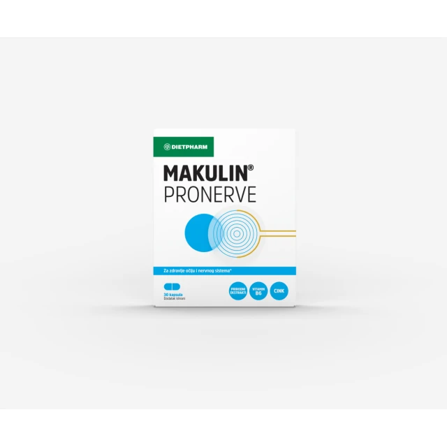 DIETPHARM MAKULIN® PRONERVE 30 kapsula – Dermo-neuro-zaštita vida i mrežnjače