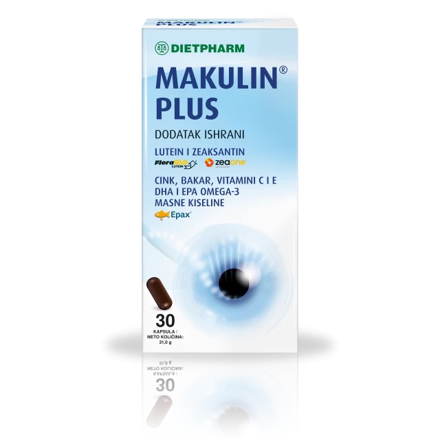 MAKULIN PLUS KAPSULE – Intenzivna dermo-nutritivna zaštita i regeneracija vida