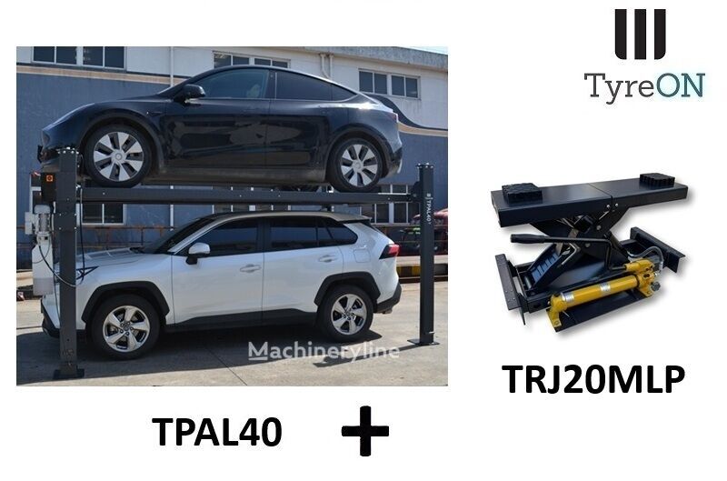Nova TyreON TPAL40 4 post mobile parking lift 4T + TRJ20MLP hydraulic slidin četvorostubna dizalica