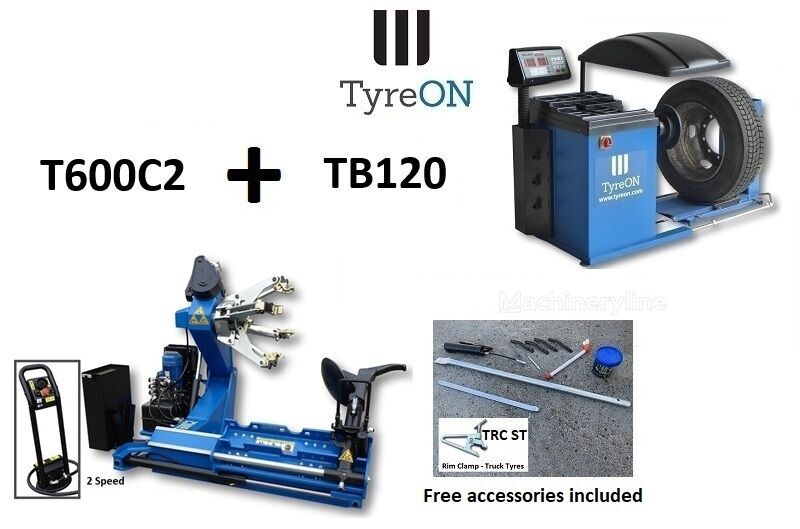 Novi TyreON 2-speed compact 26 Inch truck tyre changer + truck wheel balance demonterka