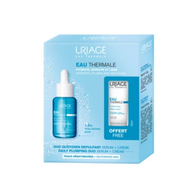 URIAGE EAU THERMALE PROMO SET: H.A. BOOSTER SERUM 30ml + HIDRANTNA KREMA 15ml GRATIS