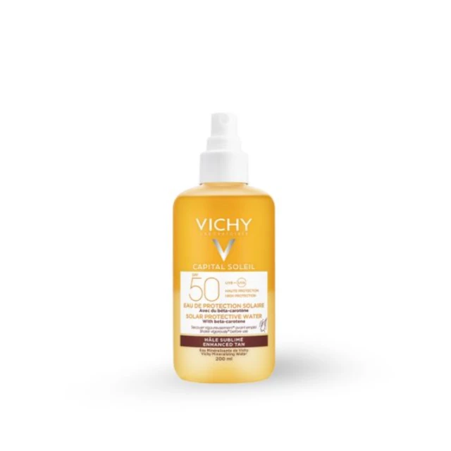 VICHY CAPITAL SOLEIL SOLAR PROTECTIVE WATER SPF 30 200 ML – HIDRATANTNA DVOSLOJNA VODA ZA ZAŠTITU OD SUNCA