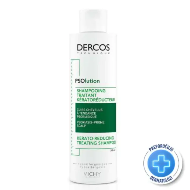 VICHY DERCOS PSOLUTION KERATO-REDUKTIVNI ŠAMPON 200 ML – TRETMAN ZA VLASIŠTE SKLONO PSORIJAZI