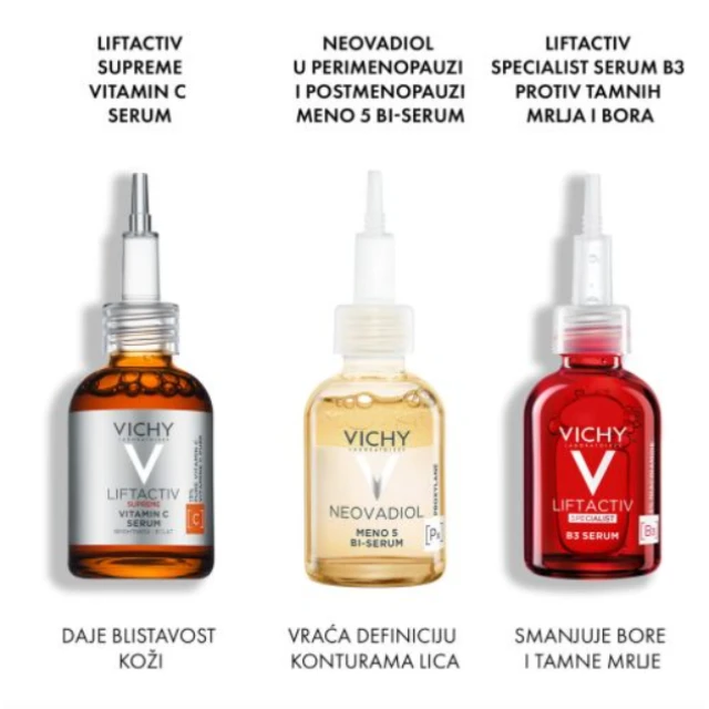 VICHY NEOVADIOL MENO 5 BI-SERUM 30 ML – INOVATIVNI DVODELNI SERUM ZA KOŽU U MENOPAUZI