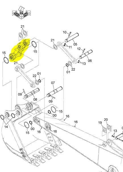 LINK Hitachi 8076541 1027222 za bagera