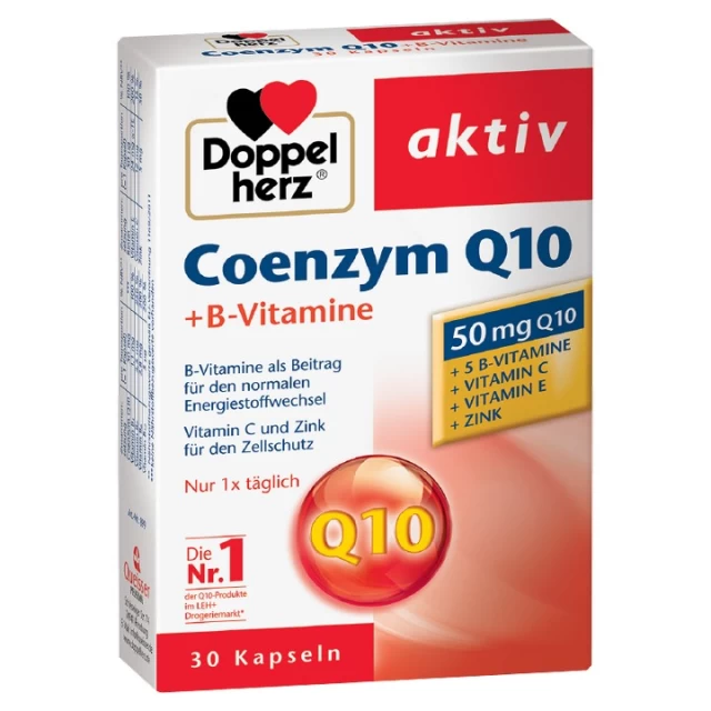 DOPPELHERZ AKTIV COENZYM Q10 – Energija za srce i zaštita od starenja (30 kapsula)