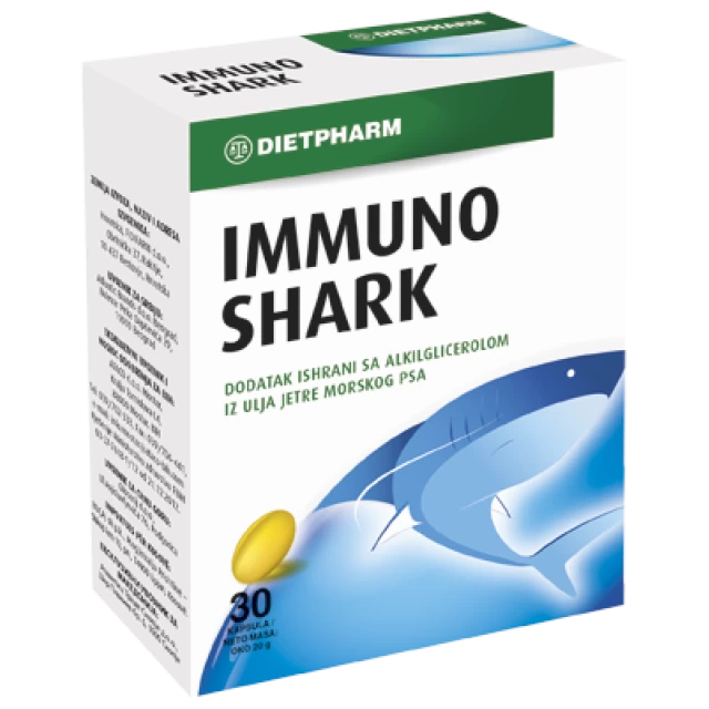 IMMUNO SHARK KAPSULE 30 kom – Dermo-imunološka zaštita i regeneracija iz dubina mora