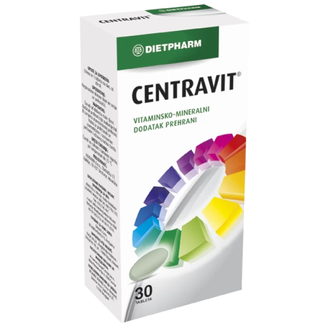 CENTRAVIT TABLETE – Multivitaminsko dermo-osveženje i energija za ceo organizam