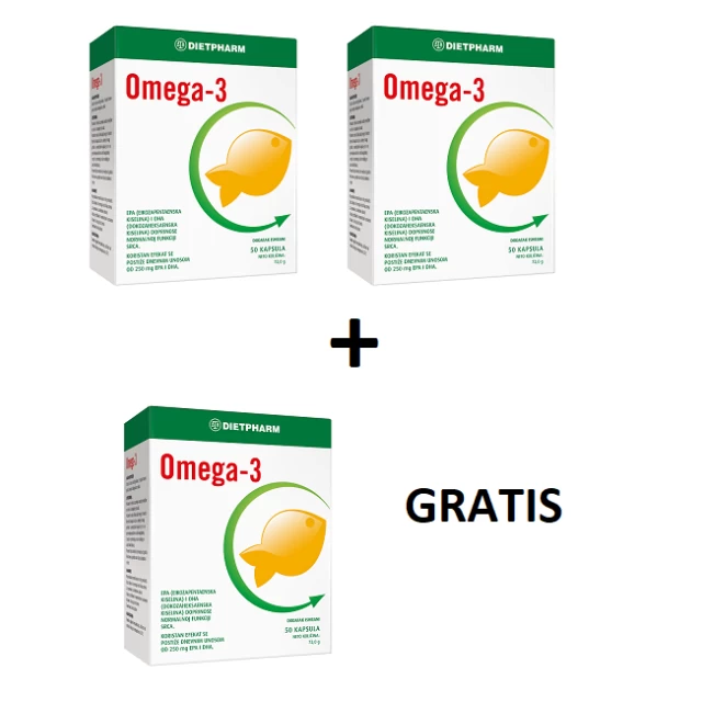 OMEGA 3 KAPSULE (2+1 GRATIS) – Tromeesečna dermo-nutritivna nega za srce i elastičnu kožu