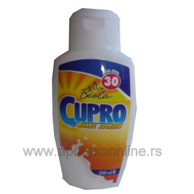CUPRO SUN MILK SPF30 200ml – Napredna dermo-zaštita i hidratacija pod suncem