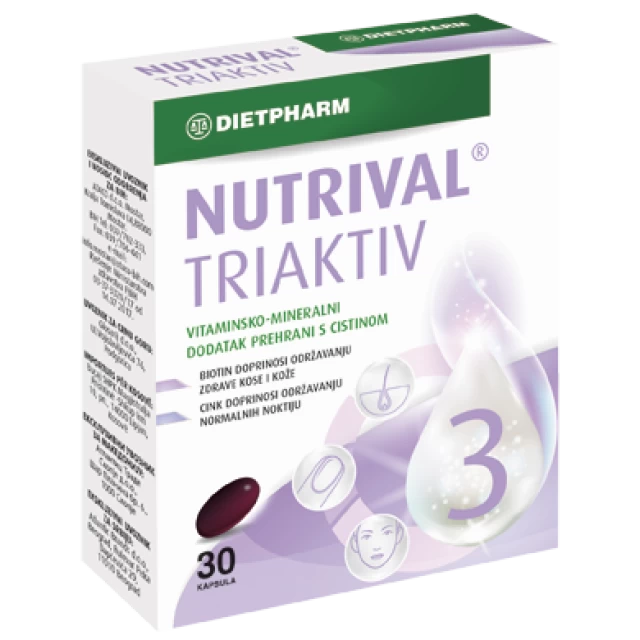 NUTRIVAL TRIAKTIV KAPSULE – Trostruka dermo-nutritivna podrška za rast i snagu