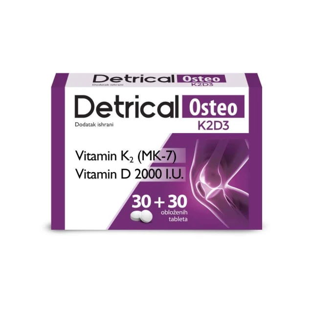 Detrical Osteo – Sinergija vitamina K2 i D3 za maksimalnu čvrstinu kostiju