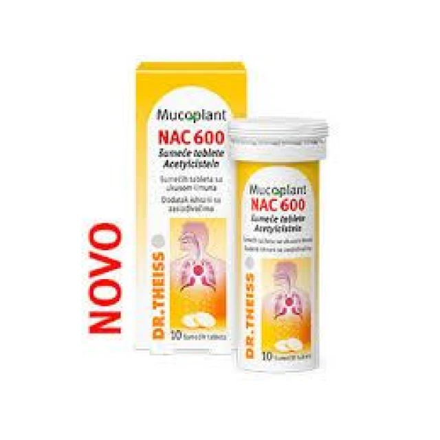 Dr. Theiss Mucoplant NAC 600 – Moćna pomoć kod produktivnog kašlja