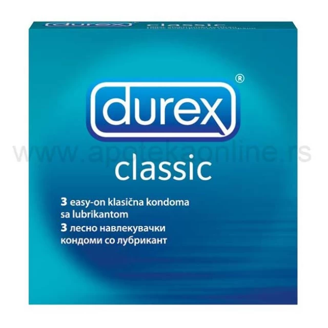 Durex Classic – Pouzdana zaštita i anatomski oblik (3 komada)