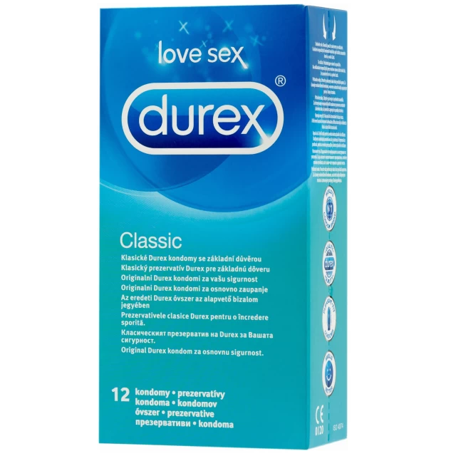Durex Classic – Pouzdana zaštita i maksimalna udobnost (12 komada)
