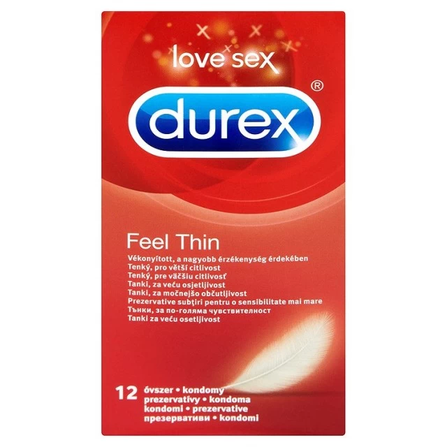 Durex Feel Thin – Maksimalna osetljivost i prirodan osećaj (12 komada)