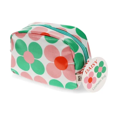 Neseser - Pink and green Daisy, S