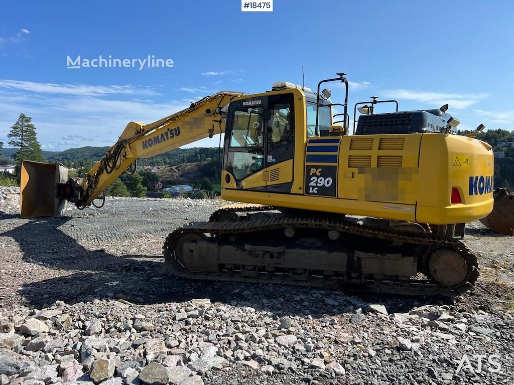 Komatsu PC290LC-11 gravemaskin m/ rotortilt-pusseskuffe-Graveskuffe-Rens bager guseničar