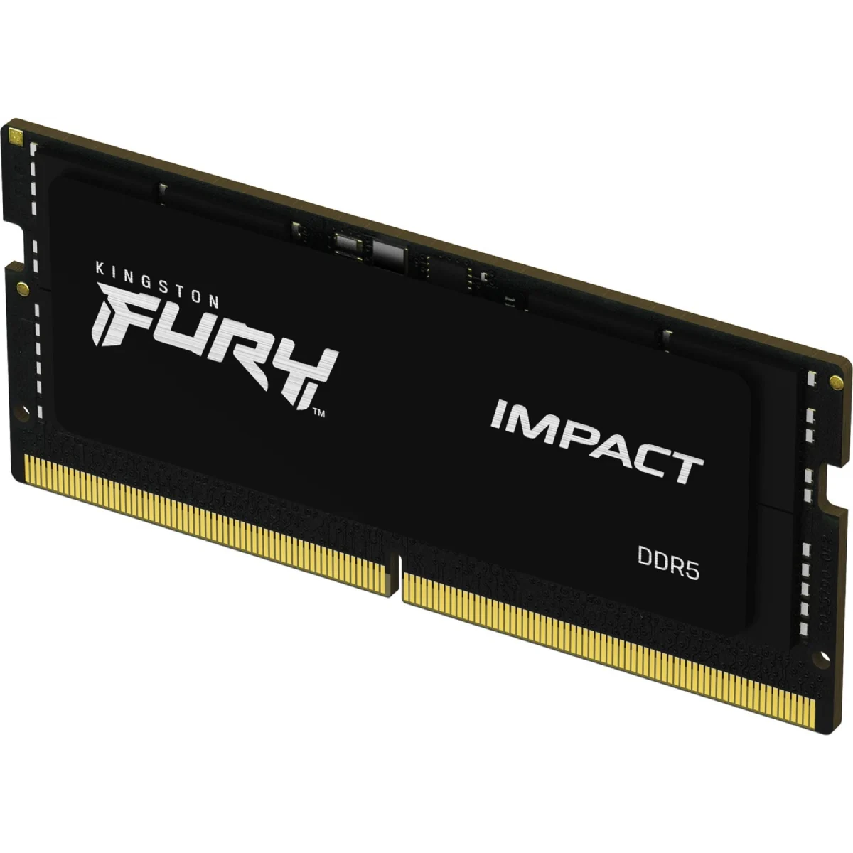 Kingston 16GB (1x16GB) DDR5 6000MT/s CL38 FURY Impact Black XMP SODIMM memorija KF560S38IB-16