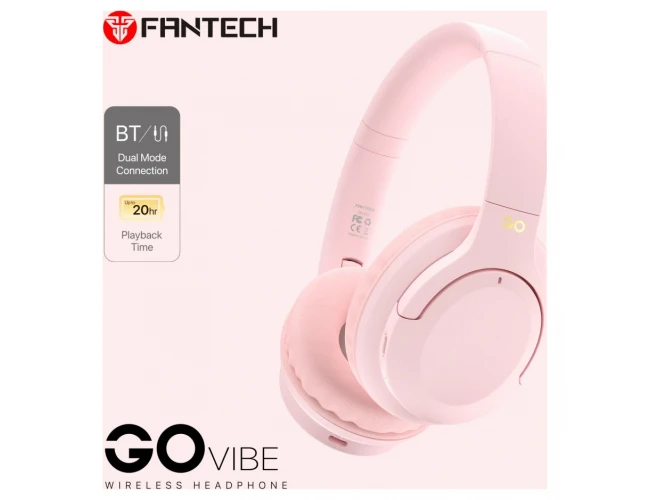 Fantech GO Vibe WH05 Bluetooth slušalice roze