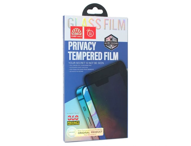 Red zaštitno staklo Tempered Glass Privacy 2.5D full glue za Xiaomi Redmi 14C, Redmi A4, Redmi A5 4G, crni