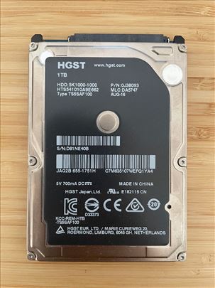 HGST 1TB 2.5 hdd - hard disk