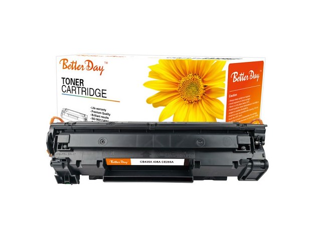 Toner BetterDay CB435A/436A/CE285A / CRG-725zam. kaseta za HP + LBP3010/6030/6000 Canon 2k