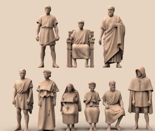 NEW! Peddinghaus-Decals 72F471 Roman Civilians (9 Figures / 3D-Pritned)