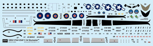 NEW! Academy 12652 Douglas C-54 Skymaster - Transport Aircraft US Air Force