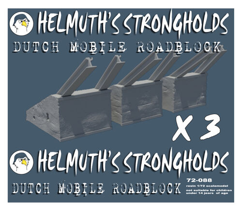 NEW! Helmuth's Strongholds 72088 Dutch Mobile Roadblock (3D-Printed)