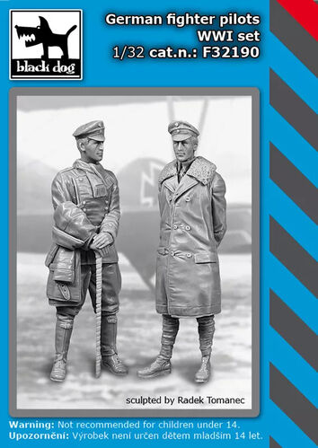 NEW! Black Dog F32190 German WWI Fighter Pilots Set (2 Figures)