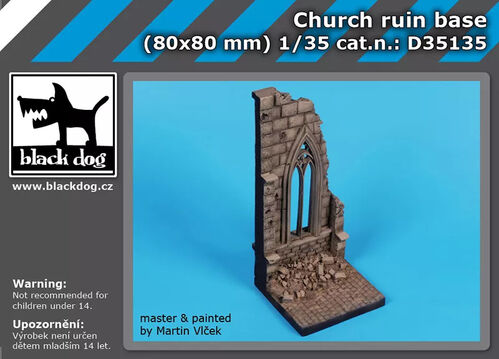 NEW! Black Dog D35135 Church Ruin Base