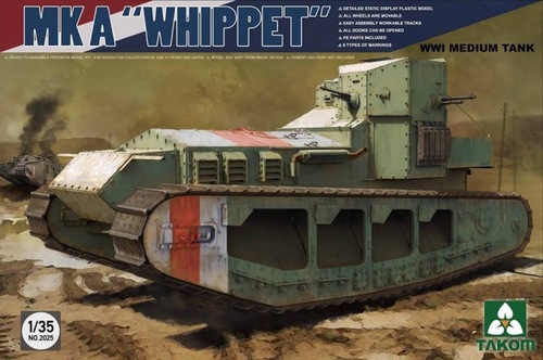 Takom 2025 Whippet Mk A WWI medium tank