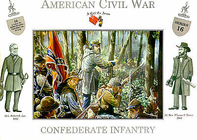A Call To Arms 3216 Confederate Infantry - American Civil War 1861-1865 (16 figures)