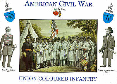A Call To Arms 3211 Coloured Union Infantry (16 figures)