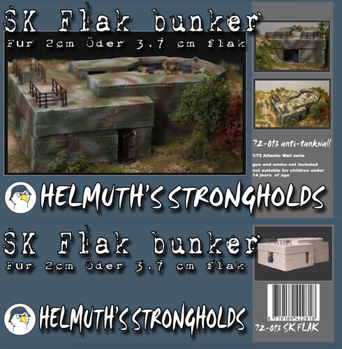 Helmuth's Strongholds 72013 Sonder Konstruktion Flak Bunker for 2 cm Flak or 3.7 cm Flak