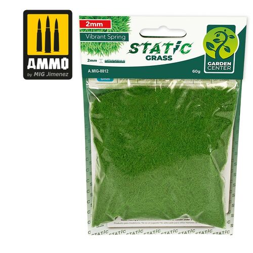 AMMO of Mig Jimenez 8812 Static Grass - Vibrant Spring – 2mm