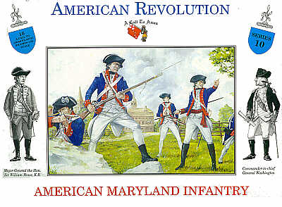 A Call To Arms 3210 American Revolutionaries - Maryland Infantry (16 figures)