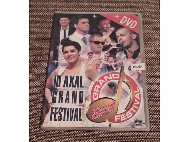 DVD-TREĆI AXAL GRAND FESTIVAL-ORIGINAL-NEKORIŠĆENO-