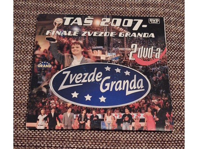 2DVD-FINALE ZVEZDE GRANDA TAŠ 2007 BEOGRAD-NEKORIŠĆENO-