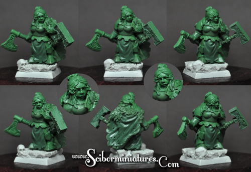 Scibor Monstrous Miniatures 28FM0644 Dwarven Girl Brida