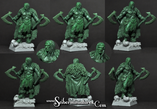 Scibor Monstrous Miniatures 28FM0638 Barbarian Lord #12