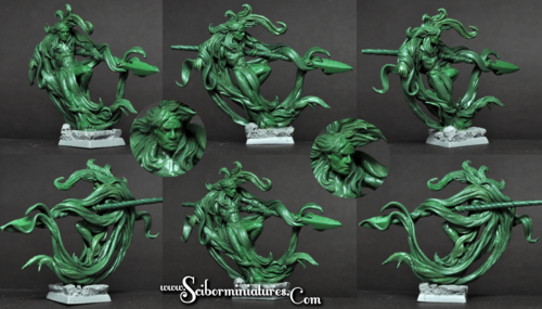 Scibor Monstrous Miniatures 28FM0639 Wood Elf Mage #2