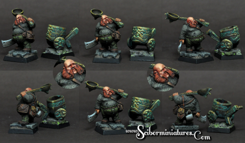 Scibor Monstrous Miniatures 28FM0634 Dwarf Cook